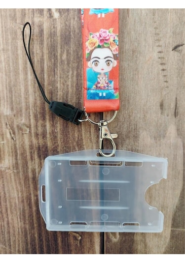 Frida Kart Askısı Yaka Kartı Boyun Askı İpi Telefon Askısı Yatay Dikey ...