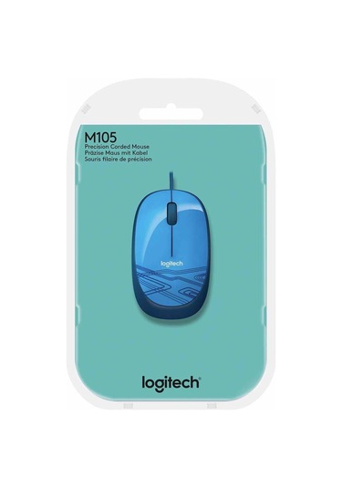 Logitech M105 Kablolu Optik Mouse Mavi Fiyatları ve Özellikleri