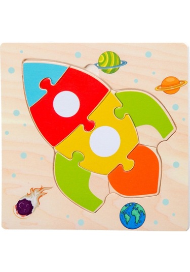 Bebek Oyuncaklar Ahşap 3d Bulmaca Tangram Şekiller Öğrenmek Karikatür ...