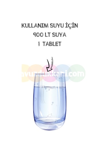 Klortab Tablet Klor Su Deposu Dezenfektanı 7Gr x 100 Ad Fiyatları ve ...