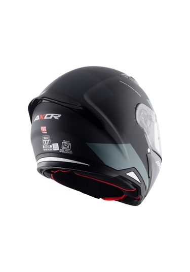 Axor Hunter Turbo Black Grey Dull Ece 22.06 Kapalı Kask Mat Titanyum ...