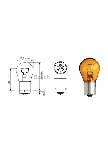 Bosch Sarı Tek Duy Ampülü Şaşı Sinyal Ampülü 1987302812 Fiyatları ve ...