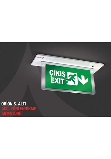 Arsel Orion Aeb-39223-L Sıva Altı Acil Çıkış Yönlendirme Armatürü ...