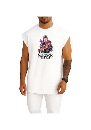 Bahriyeli Collection Oversize Stranger Things Karakterler Göğüs Baskılı ...