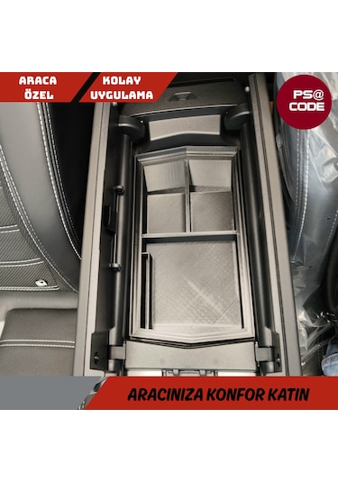 Peugeot 3008 P64 E-3008 2024 Orta Konsol Kolçak Saklama Kutus ...