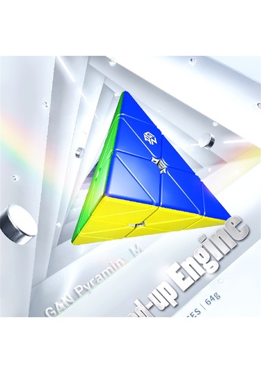 Gelişmiş-gan Pyraminx Manyetik Sihirli Hız Küp Gan Piramidi ...