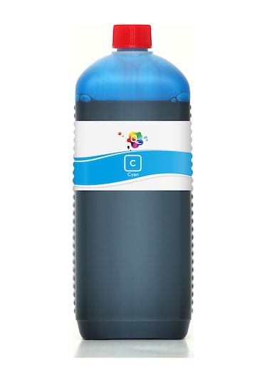 QC Canon Pixma MG6851 Uyumlu Yazıcı Mürekkebi 1000ml C Cyan Mavi Dye ...