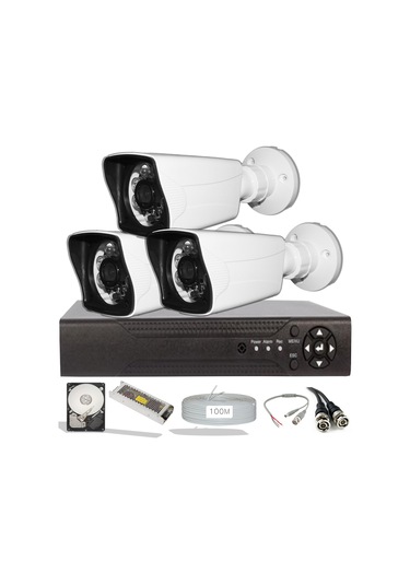 PICAM - 3 Kameralı Full Set Pro Güvenlik Sistemi- Kuruluma Hazır ...