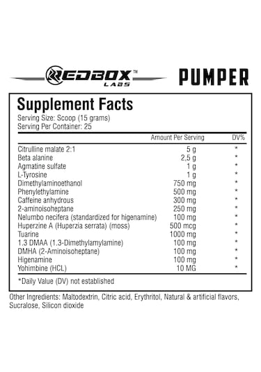 Red Box Labs Pumper Pump Preworkout Karışık Fiyatları ve Özellikleri