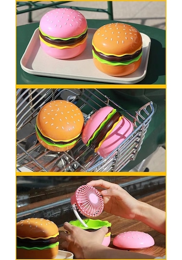 Cbtx Hamburger Şekilli Mini Masaüstü Vantilatör Pembe Fiyatları ve Özellikleri