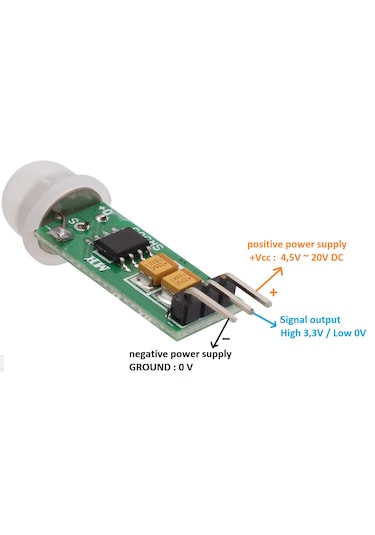 Hc Sr505 Pir Sensor Pinout Features Circuit Datasheet 43 Off
