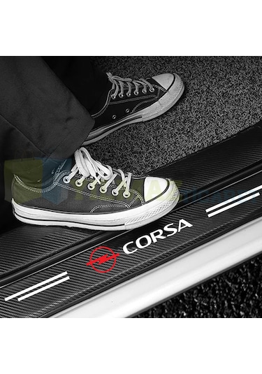 Opel Corsa Karbon Kapı Eşiği Koruma Oto Sticker 4 Parça Fiyatları ve ...