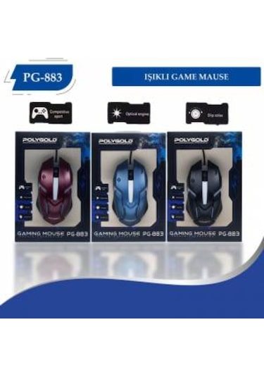 Egenteknoloji Poly Gold Pg-883 Usb Isıklı Game Mouse Fiyatları ve ...