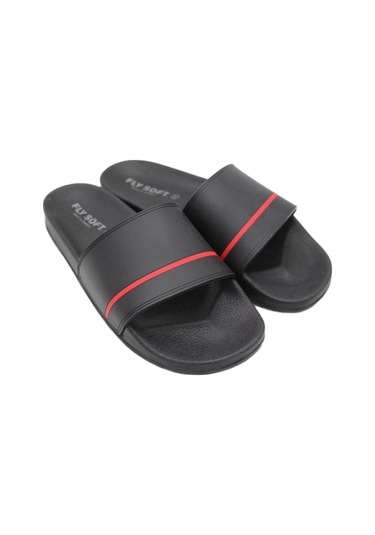 Fly Soft S263.050 Erkek Havuz Ve Günlük Yazlık Terlik Siyah / Kırmızı ...