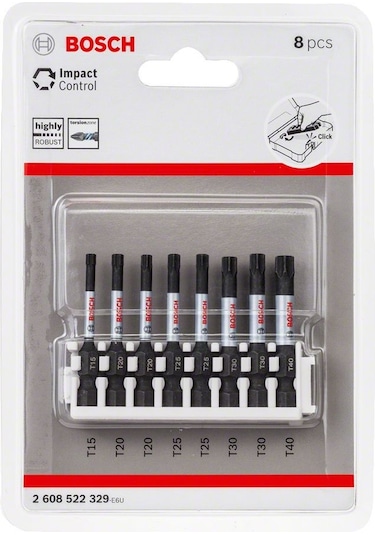 Bosch Impact Ctrl 8'li T15-t40.50 MM 2608522329 Fiyatları ve Özellikleri