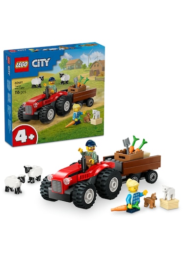 LEGO® City Römorklu Kırmızı Çiftlik Traktörü ve Koyun 60461 - 4 Yaş ve ...