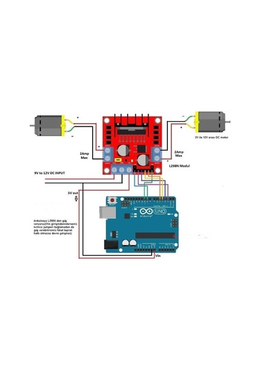 Robotiko-Arduino L298N Motor Sürücü Shield Motor Driver Fiyatları ve ...