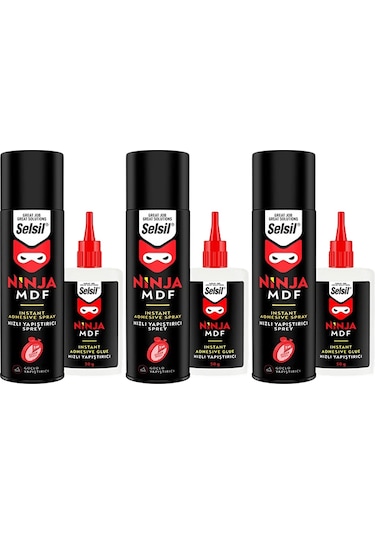 Selsil Mdf Kit Hızlı Yapıştırıcı 200+50Ml 3 Adet Fiyatları ve Özellikleri