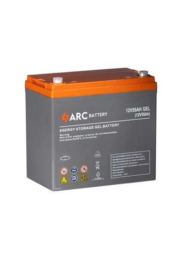 Arc Battery 12 Volt 55 Amper Jel Akü Üretim Yılı:2024 iade yok ...