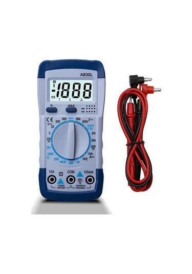 A830l Mavi Beyaz-a830l 830b Lcd Dijital Multimetre Ac Dc Voltaj Diyot ...