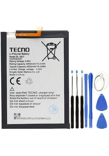 Tecno Camon 12 Air Pil Batarya Bl-39lt+tamir Seti Fiyatları ve Özellikleri