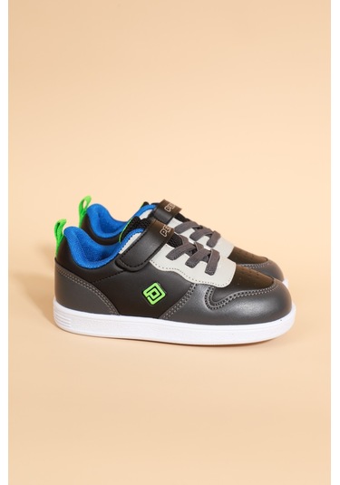 Kidessa 1677 Anatomik Tabanlı Unisex Çocuk Sneakers Ayakk Siyah Gri ...