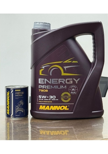 Mannol 5W-30 Energy Premium Ester Motor Yağı Ve Etkili Duman Kesici ...