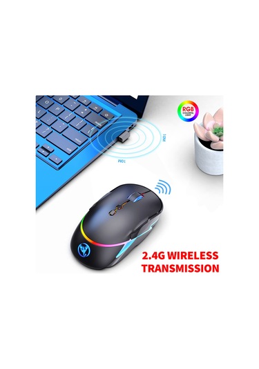 Hxsj T200 2.4 G Kablosuz Optik Oyuncu Mouse Siyah Fiyatları ve Özellikleri