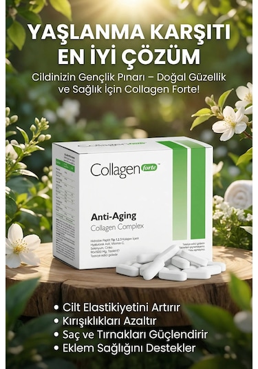 Collagen Forte Anti-Aging Collagen Complex 1500mg 90 Tablet Fiyatları ...