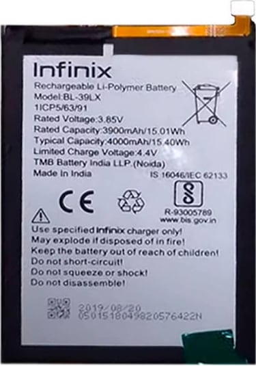 İnfinix S5 Bl-39Lx Batarya Pil ve Tamir Seti Fiyatları ve Özellikleri