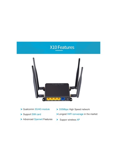 Springsun X10 4g Lte Openwrt Akıllı Yönlendirici Genişletici Yüksek ...