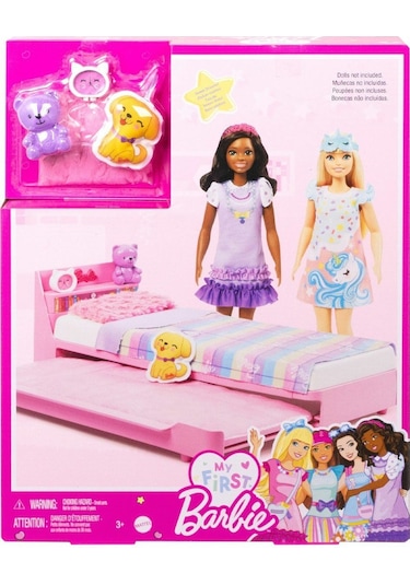 Barbie My First Barbie - İlk Barbie Bebeğim - Barbie'nin Yatağı Oyun ...