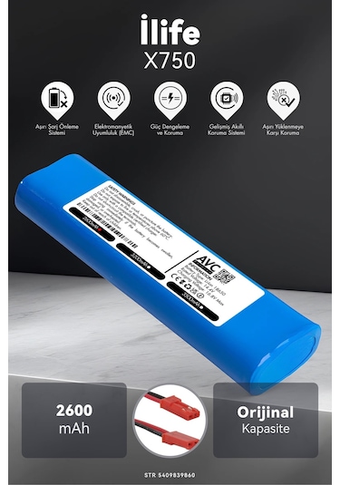 İlife X750 2600mah Robot Süpürge Bataryası K.k Fiyatları ve Özellikleri