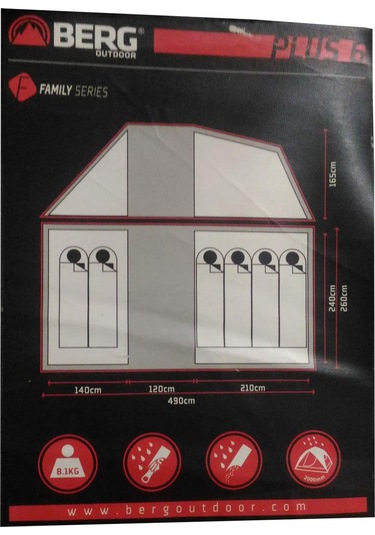 Berg Tent Plus 6 Ux Mevsimlik 6 Kişilik Kamp Çadırı Fiyatları ve ...