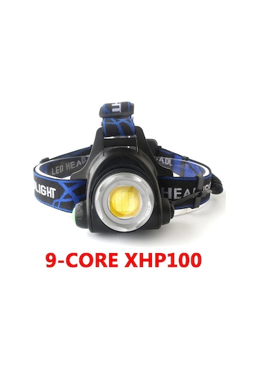 Led Far Xhp100 9 Çekirdekli Zumlanabilir Kafa El Feneri Lambası Torch ...
