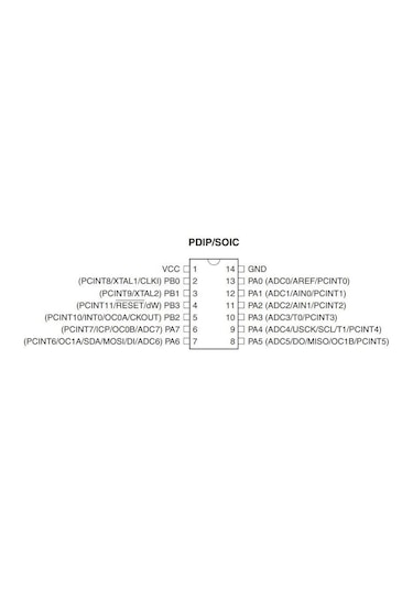 ATTINY24-20PU DIP-14 20MHz Mikrodenetleyici Fiyatları ve Özellikleri