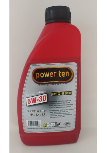 Power Ten 5W-30 Dpf Partiküllü Motor Yağı 15 x 900 ML Fiyatları ve ...