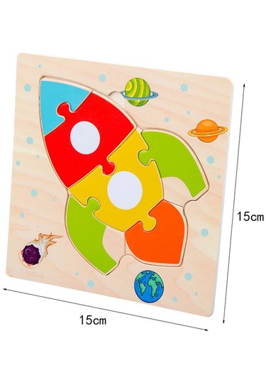 Bebek Oyuncaklar Ahşap 3d Bulmaca Tangram Şekiller Öğrenmek Karikatür ...