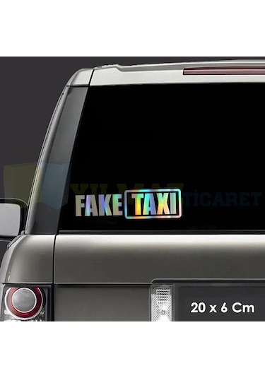 Fake Taxi Hologram Renkli Araba Oto Sticker Etiket Yapıştırma Fiyatları ...