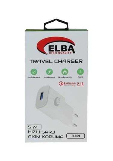 Elba Elb09 5W 2.1A Hızlı Şarj Akıllı Koruma Usb EV Şarj Kafa Fiyatları ...