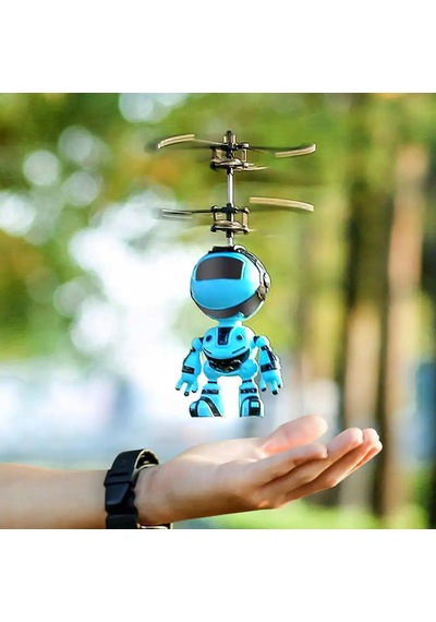 Yaratıcı Mini İndüksiyon Uçan Robot Helikopter Drone Usb Şarj ...