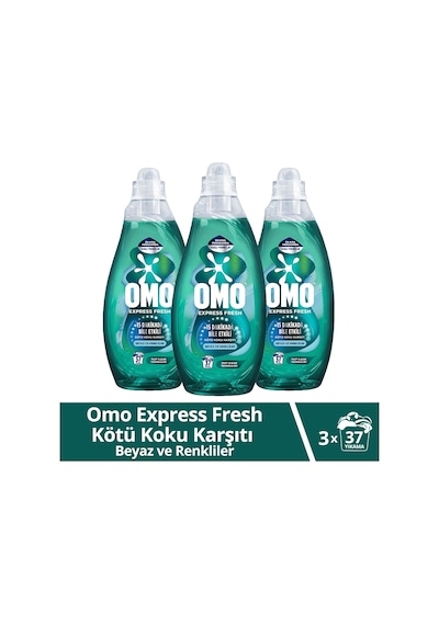 Omo Express Fresh Kötü Koku Karşıtı Beyaz ve Renkliler Sıvı Çamaşır ...
