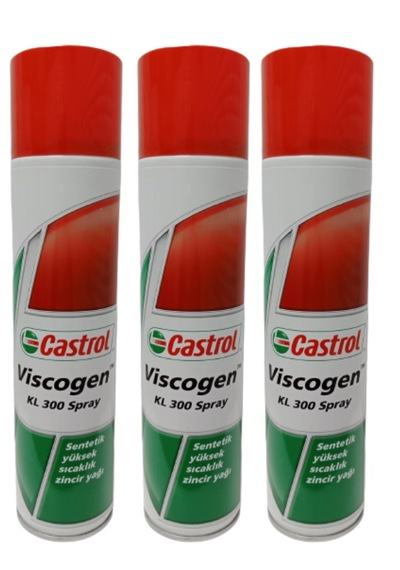 Castrol Viscogen Kl 300 Zincir Yağlama Sprey 400 Ml 3LÜ SET Fiyatları ...
