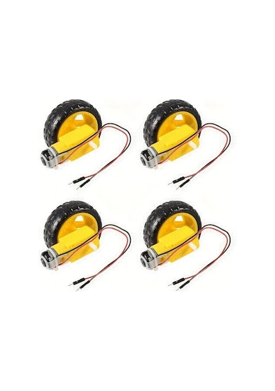 Topnotch Tt Motor Wheel Kit With Cable 4 Adet Dc Motor Dişli Kutusu 3 ...