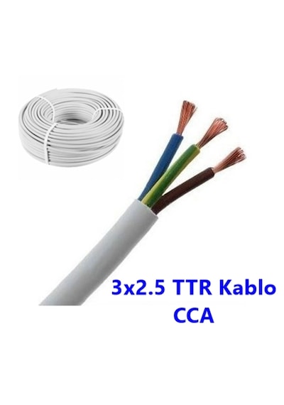 3X2.5 Cca Ttr Kablo Çok Telli Metre Seçenekli Tam Kesit Kablo Fiyatları ...