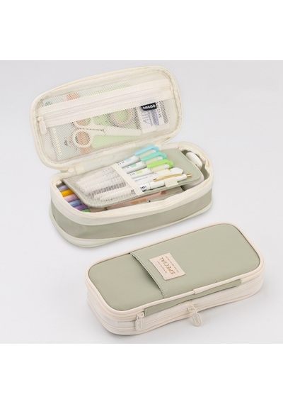 Angoo Macaron Çift Katmanlı Geri Çekilebilir Büyük Kapasiteli Kalem ...