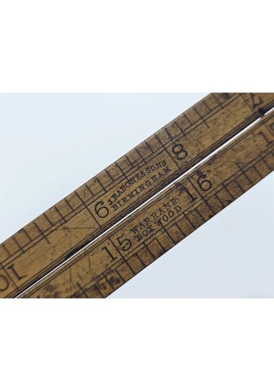 J.rabone & Sons Antika Katlanabilir Ahşap Metre 23,5 İnç 006 0.004 M ...