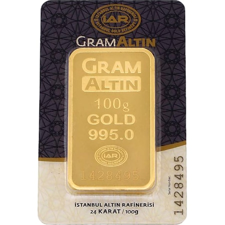 İAR 24 Ayar Külçe Altın 100 G - OnuAl Fiyat Arşivi