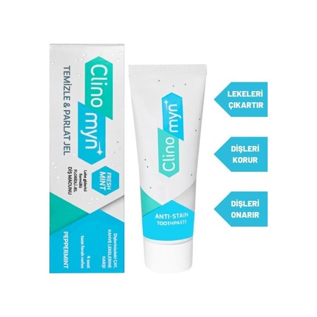 Clinomyn Fresh Temizleme Parlatma Jel Diş Macunu 5 x 75 ML - OnuAl ...