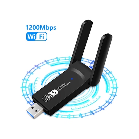 AC1200 Mbps Dual Band USB 3.0 Adaptör Kablosuz Wi-Fi Alıcı - OnuAl ...